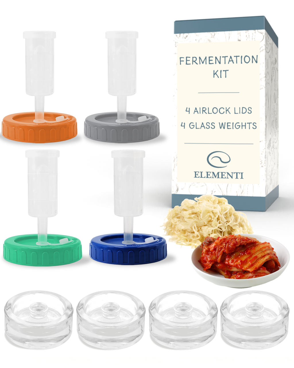 Elementi Fermentation Kit Easy Grip - Set of 4